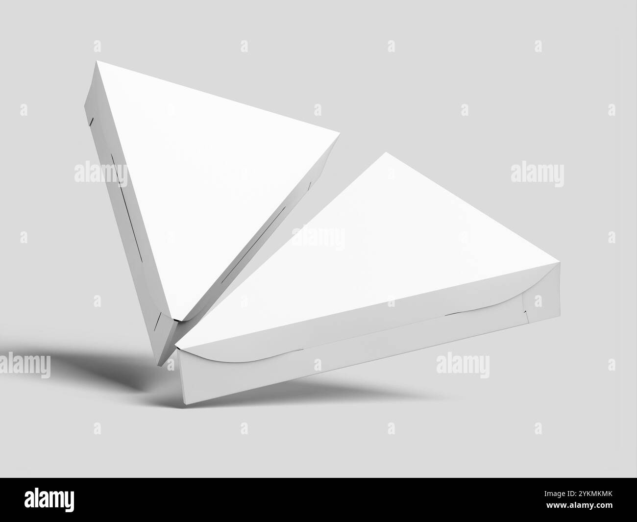 White Blank Pizza Box Packaging Mockup Stock Photo - Alamy