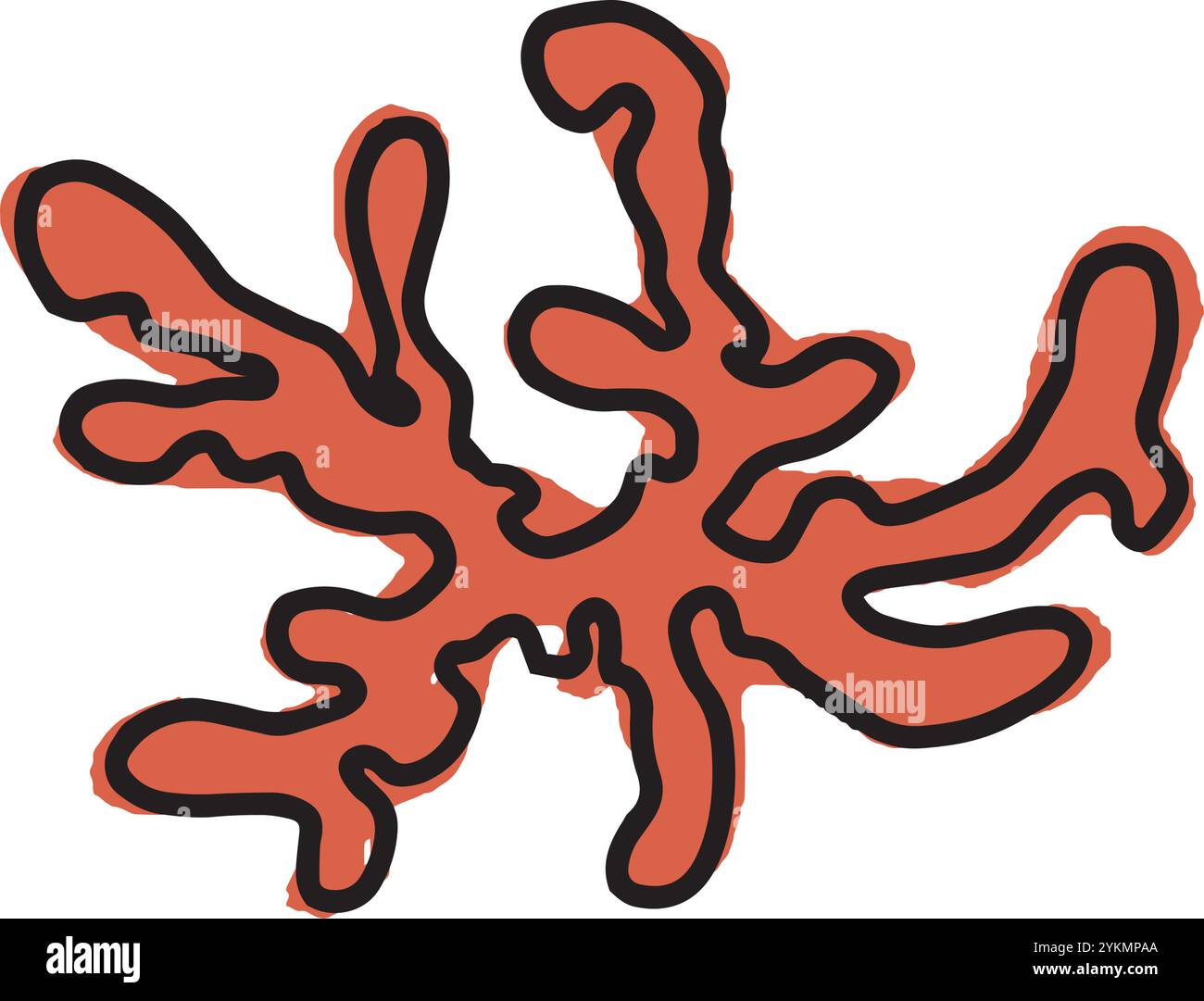 Abstract coral hand drawn vector Stock Vector Image & Art - Alamy