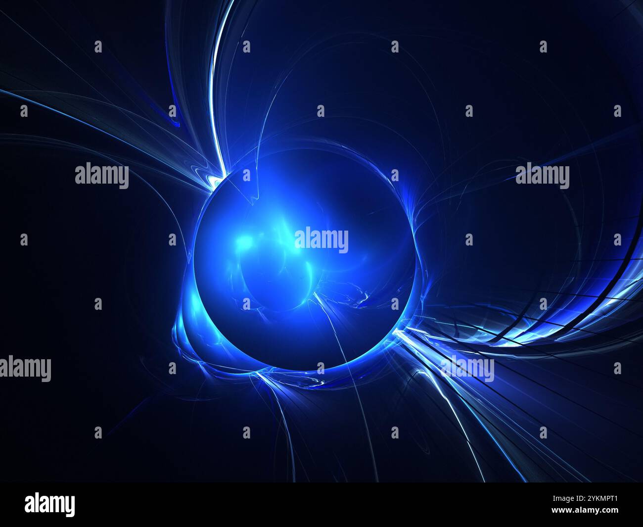 Abstract art -planet with spiral color ring Stock Photo - Alamy