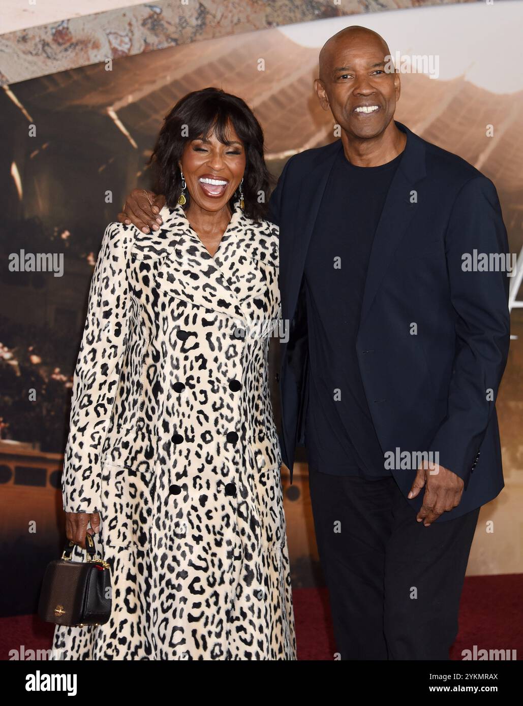 Hollywood, USA. 18th Nov, 2024. Denzel Washington and Pauletta ...