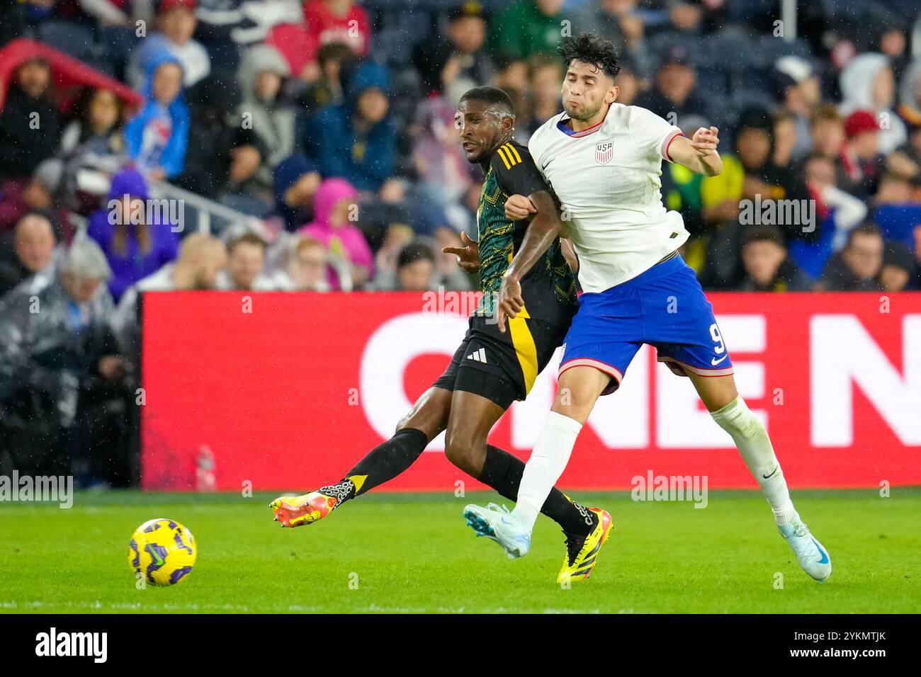 Jamaica defender Damion Lowe (17) works against United States forward ...