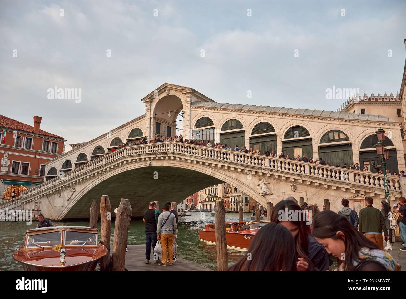 Venice,Italy;October,17,2024:The Rialto Bridge stands as a magnificent ...