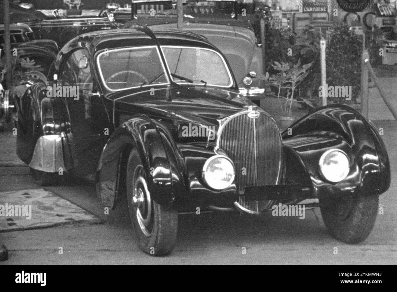 Bugatti Type-57 SC Atlantic Voiture Noire Stock Photo - Alamy