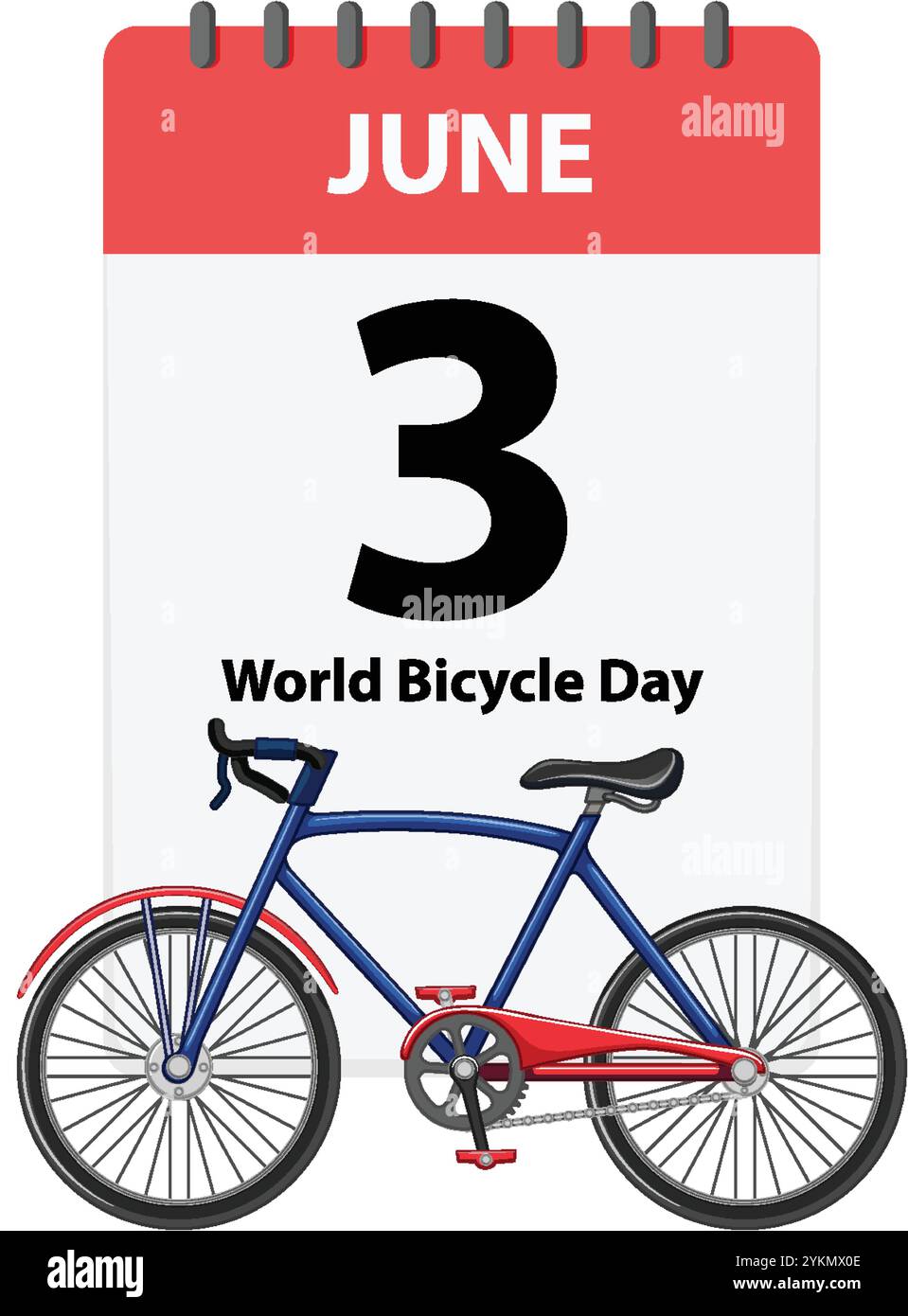 World bicycle day 3 june Stock Vector Images - Alamy