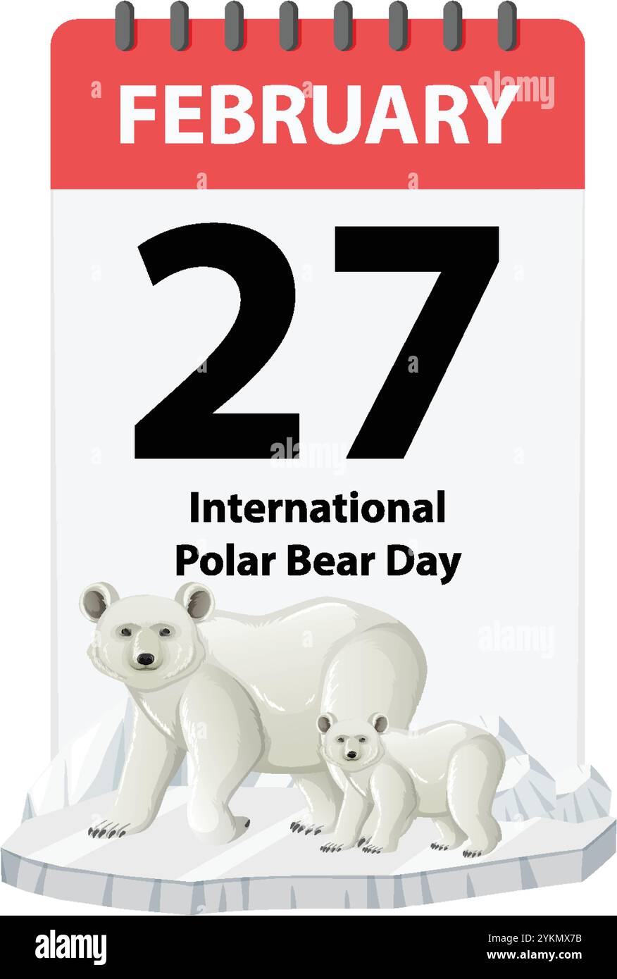 Family polar bears illustration Stock Vector Images - Alamy