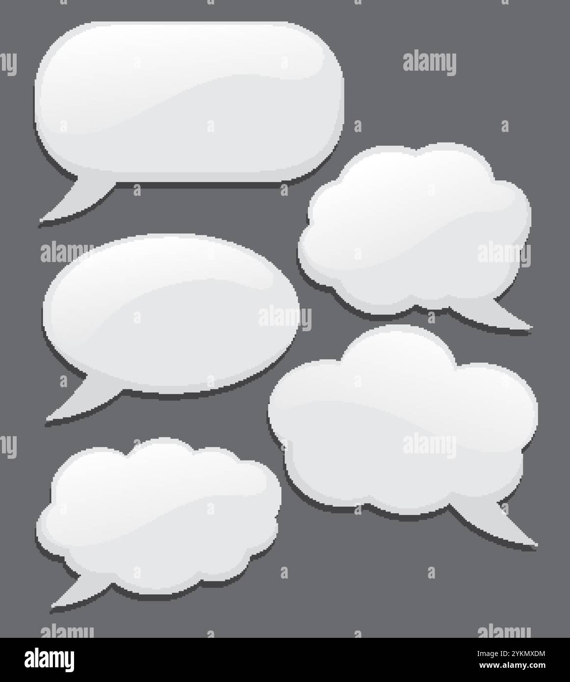 Vector illustration of various speech bubbles Stock Vector Image & Art ...