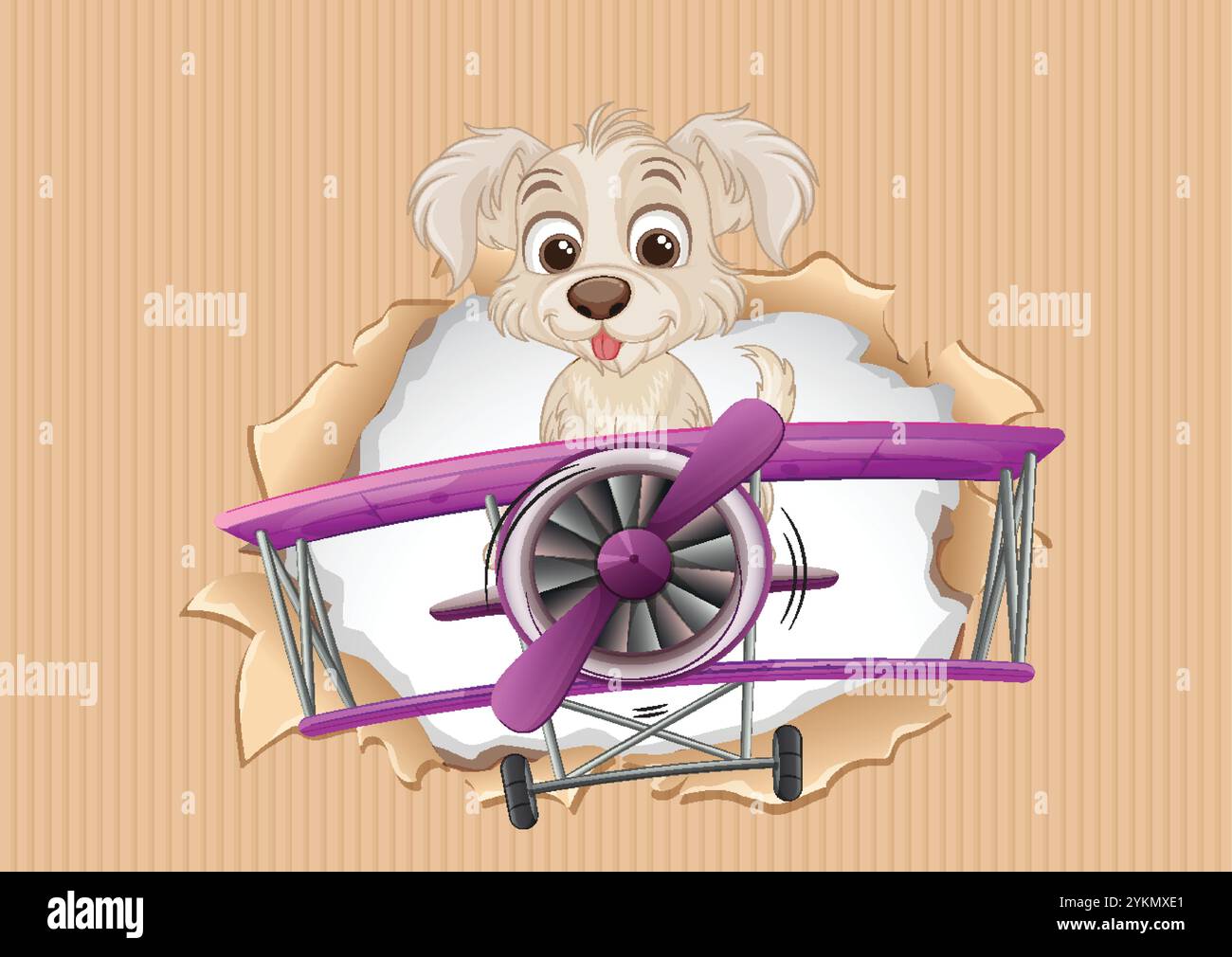 Airplane travel dog Stock Vector Images - Alamy