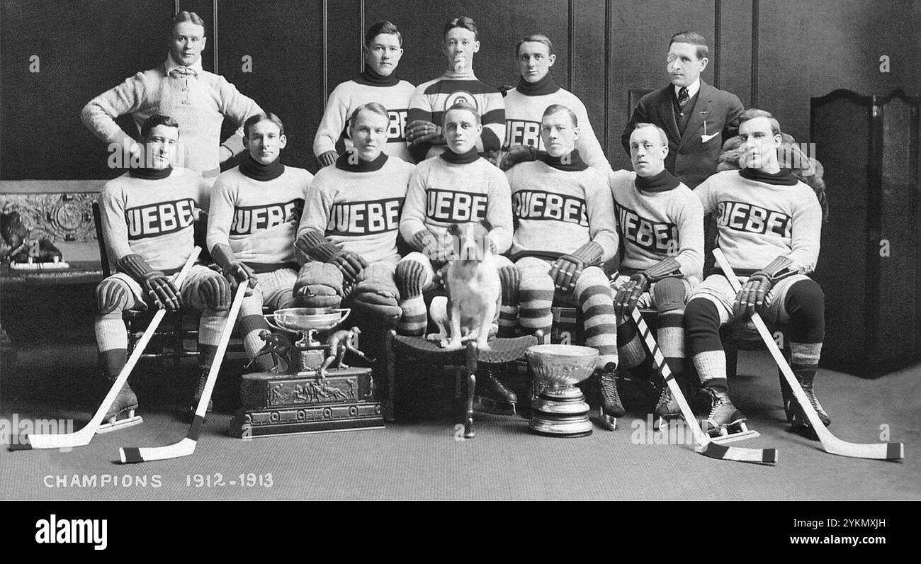 Bulldogs de Quebec, champions 1912-13 Stock Photo - Alamy
