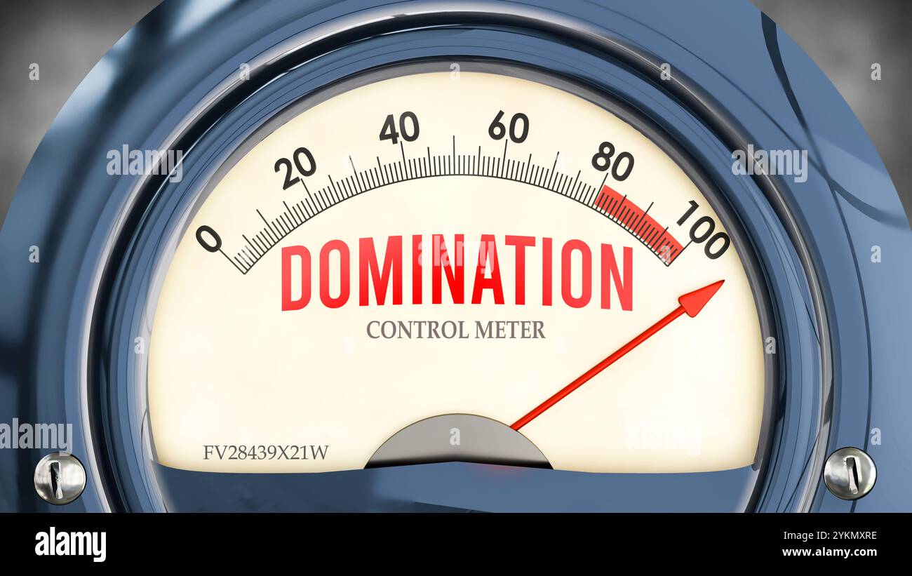 Domination and Control Meter that is hitting a full scale, showing a ...
