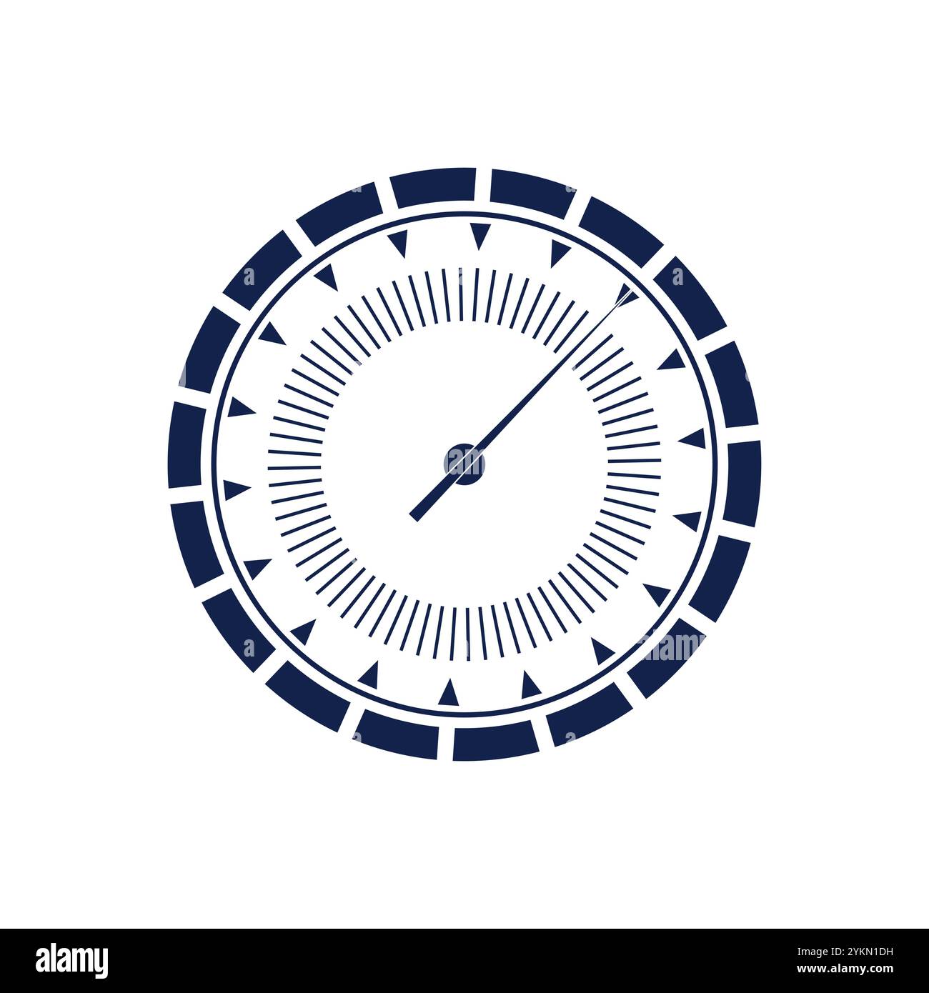 Analog Manometer or Barometer Illustration for Pressure or Vacuum ...