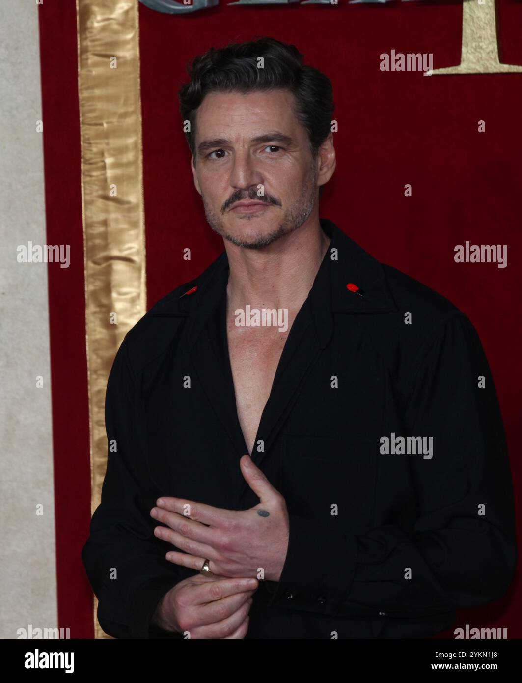 London, UK. Pedro Pascal at Gladiator II royal film premiere. Leicester ...