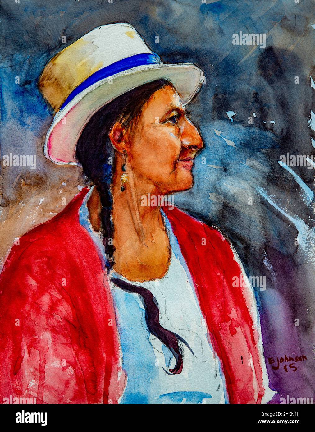 Artist in indigenous clothing hi-res stock photography and images - Alamy