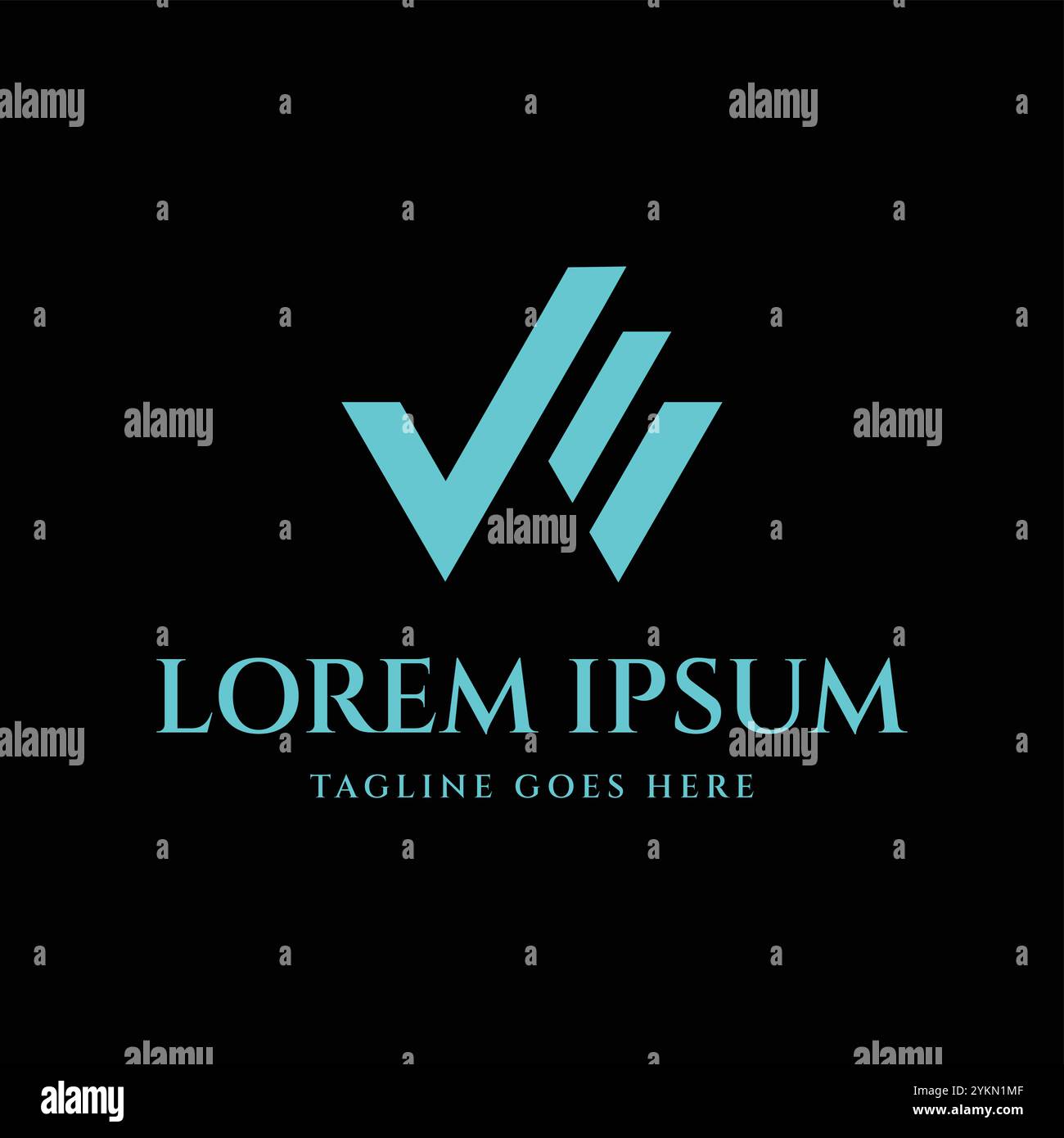 Modern Simple Minimalist Initial Letter VE or WE with Hand Shape for ...