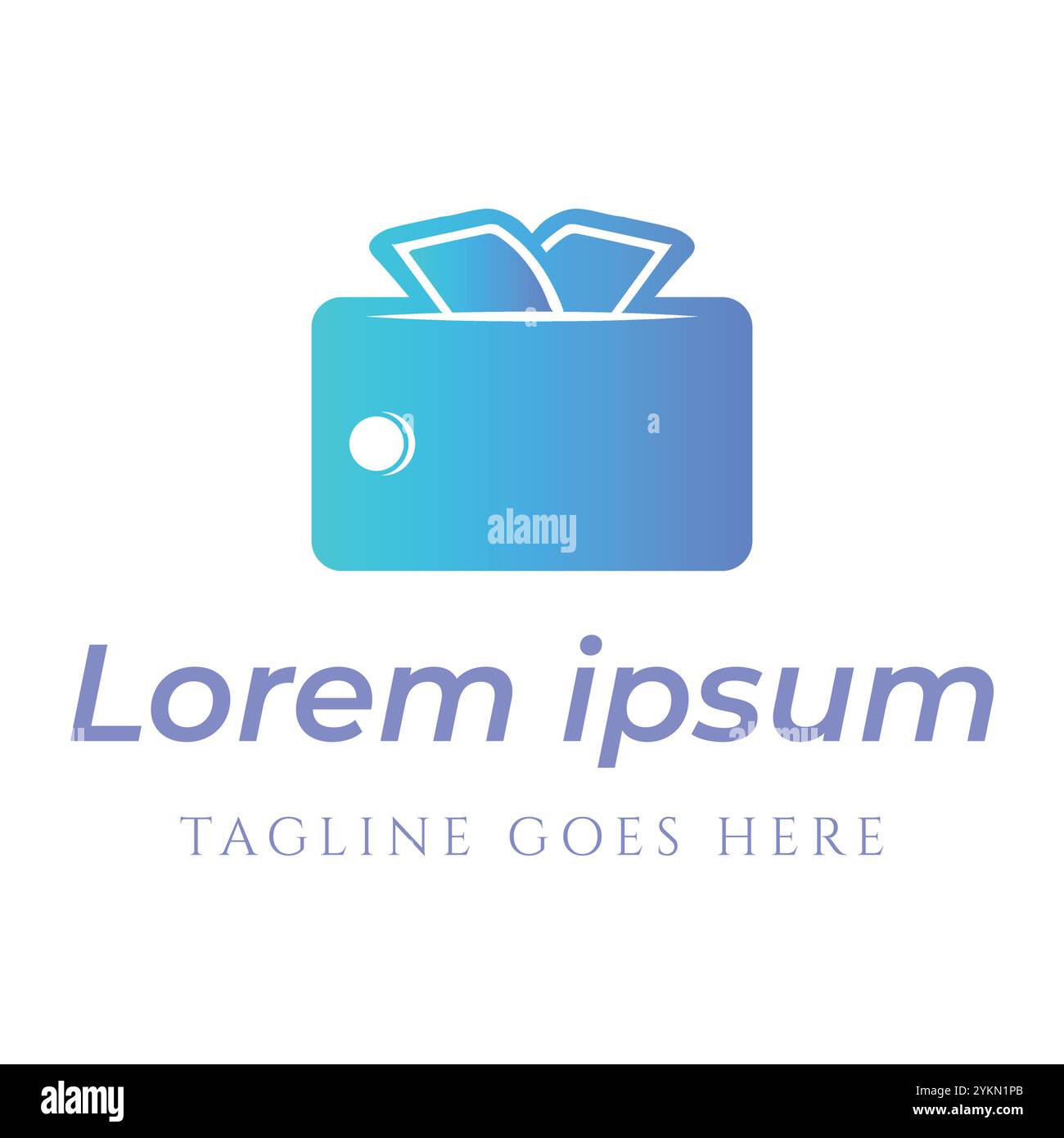 Simple Minimalist Modern Wallet Symbol Icon for Electronic Payment Service Apps Logo Design ...