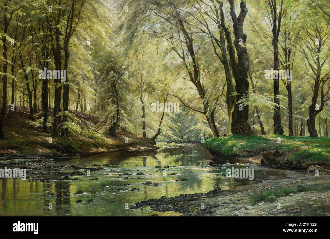Johannes Boesen - Åløb gennem skoven Stock Photo - Alamy