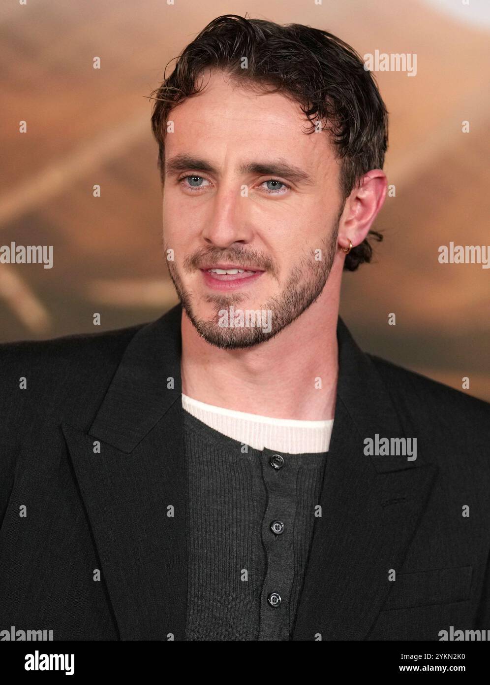 Paul Mescal poses at the premiere of the film "Gladiator II" on Monday ...