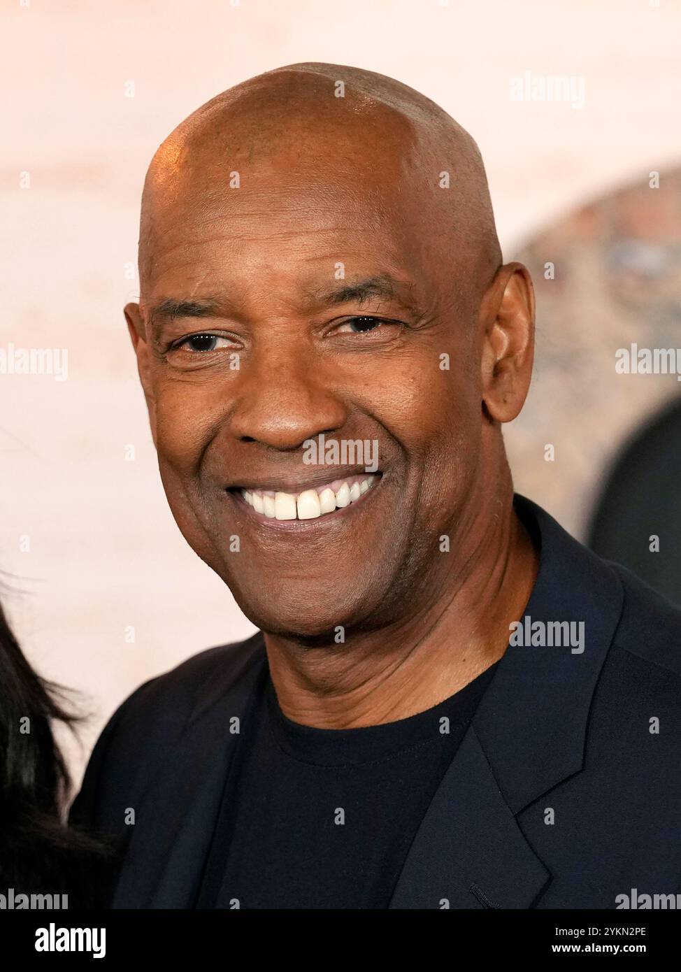 Denzel Washington poses at the premiere of the film "Gladiator II" on ...