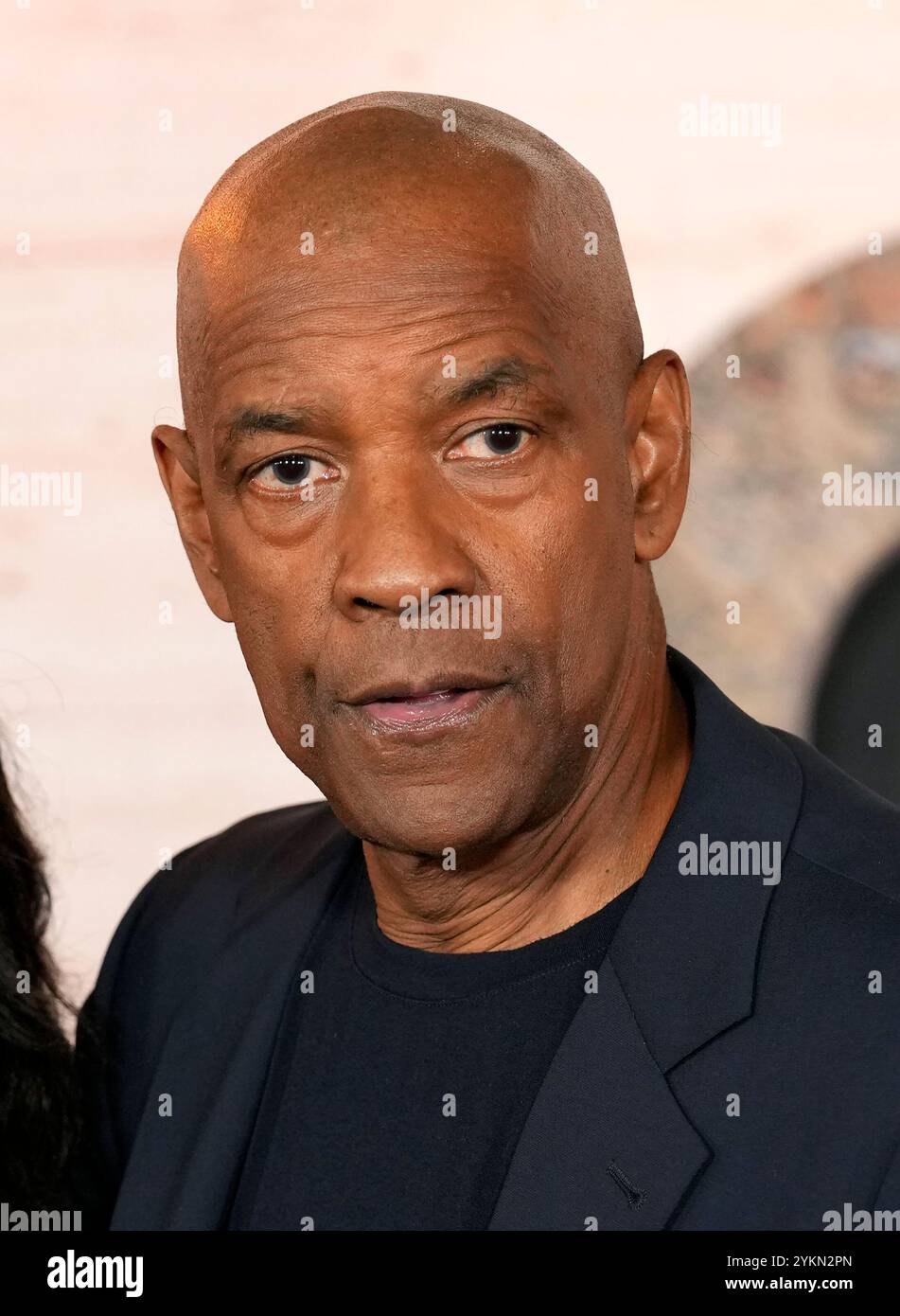 Denzel Washington poses at the premiere of the film "Gladiator II" on ...