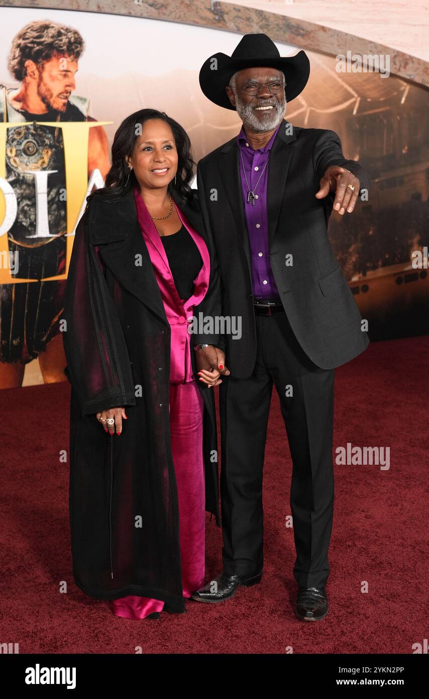 Glynn Turman and his wife Jo-Ann Allen pose together at the premiere of ...