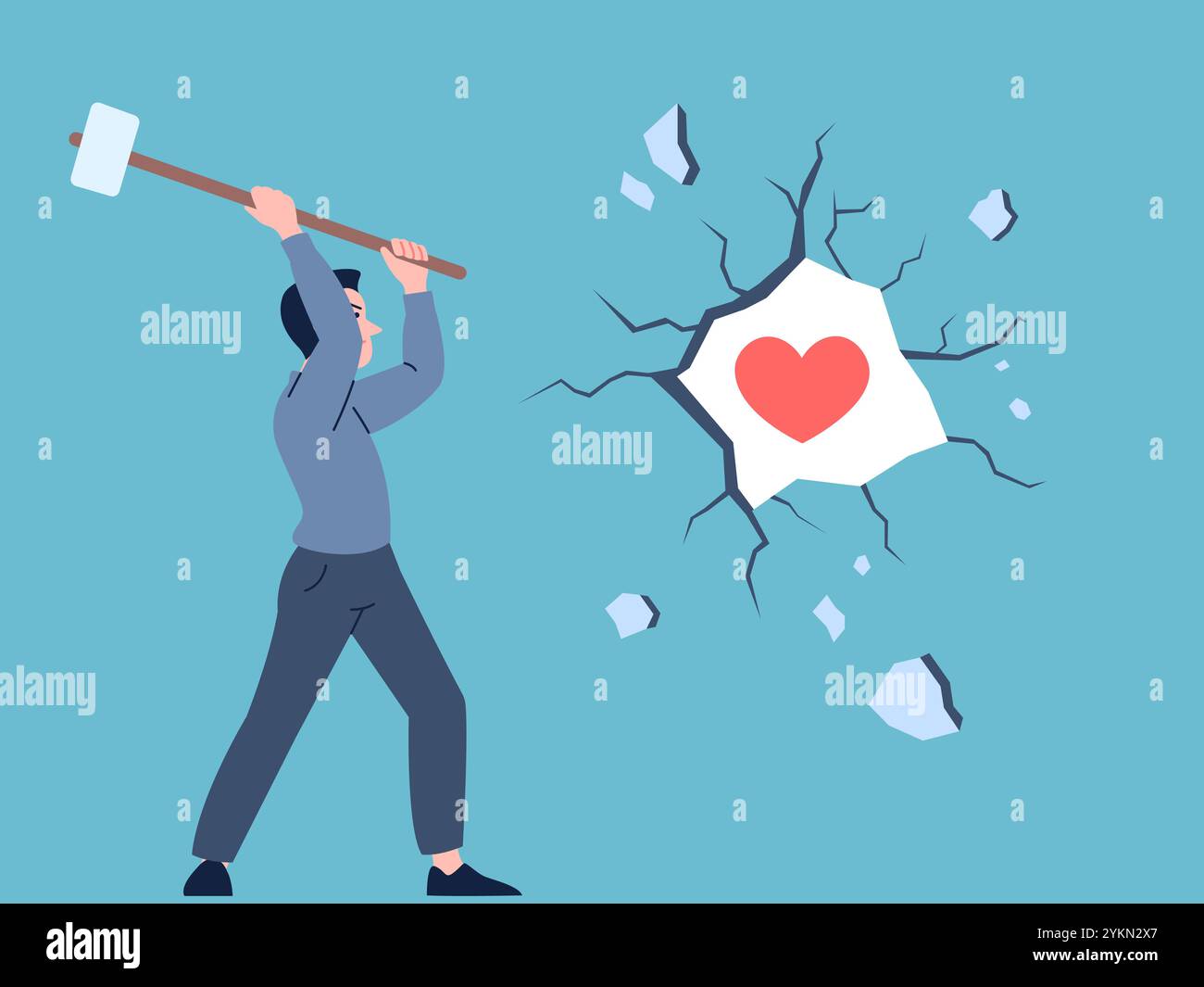 Heart trauma Stock Vector Images - Alamy