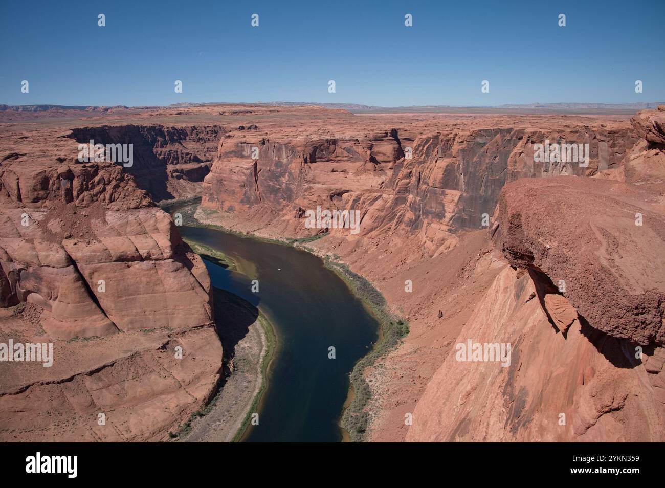 Meander of the Colorado River at Horseshoe Bend Stock Photo - Alamy