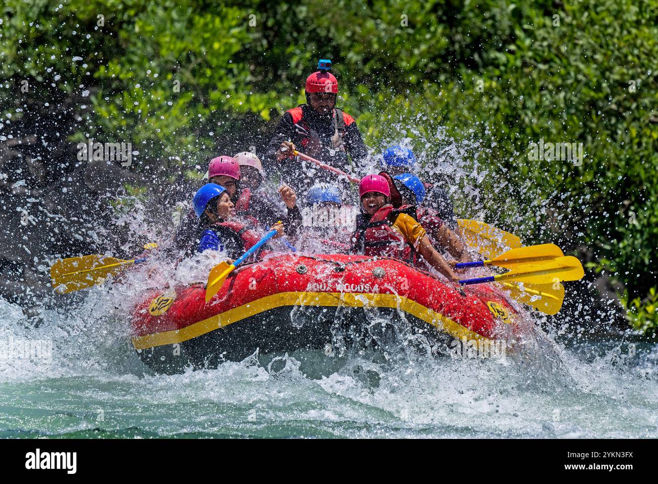 The image of River Rafting in Kali River was taken at Dandeli ...