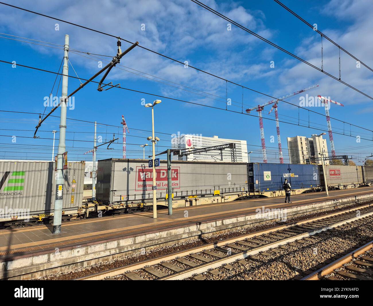 Italy, Parabiago-Rho Fiera railway line Stock Photo - Alamy