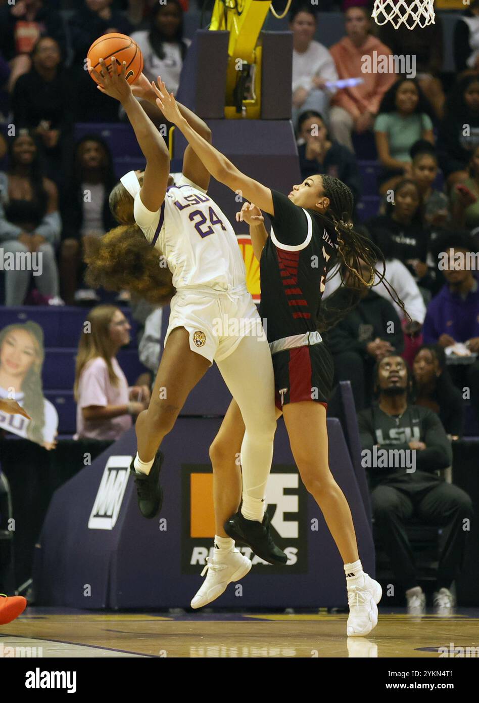 Baton Rouge, United States. 18th Nov, 2024. LSU Lady Tigers guard ...