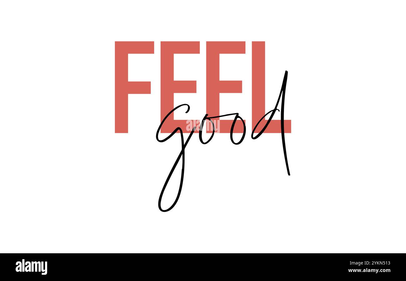 Feel good quote card. Modern, simple, minimal typographic design ...