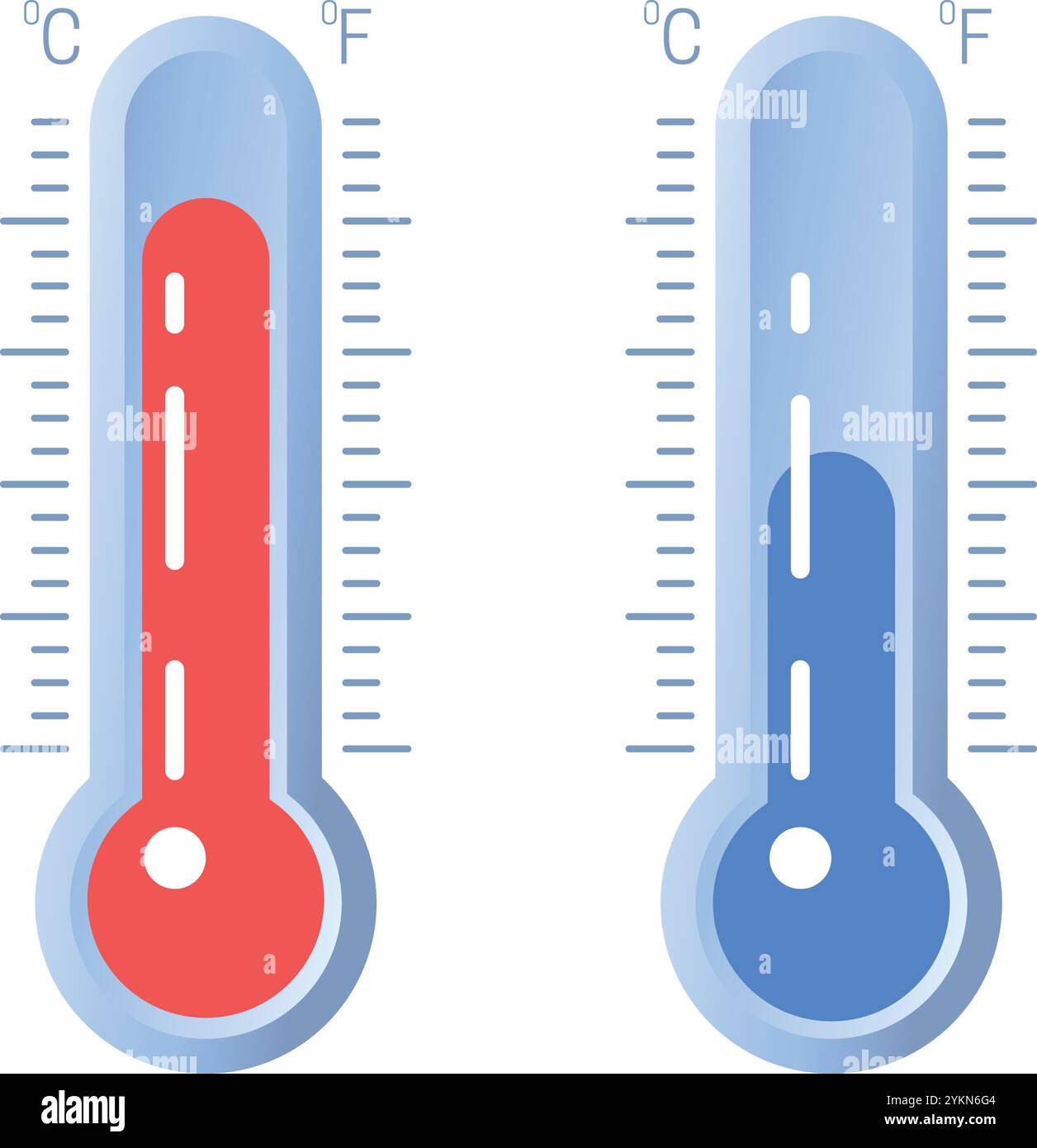 Thermometer snowflake vector icon Cut Out Stock Images & Pictures - Alamy