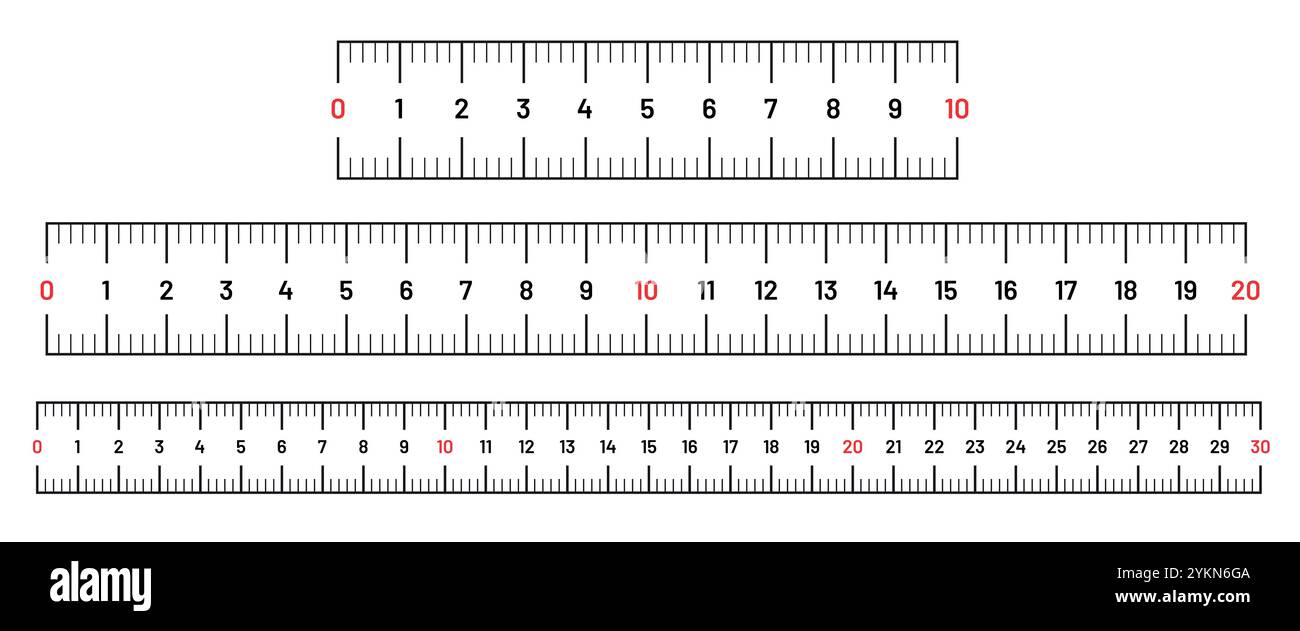 Marking rulers template Stock Vector Image & Art - Alamy