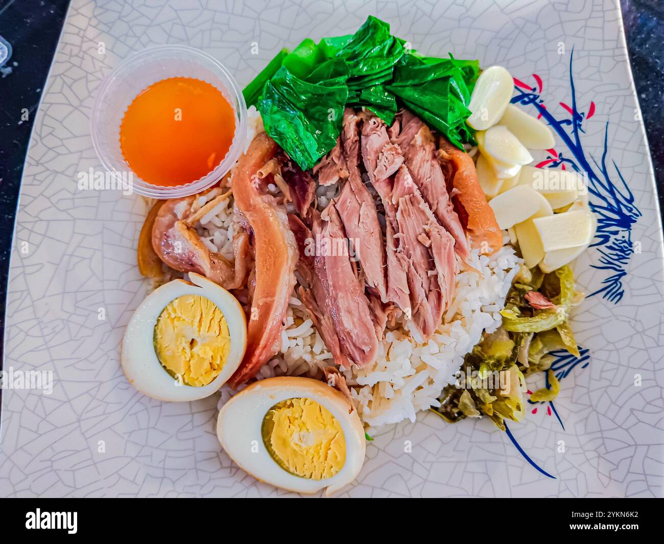 Stewed pork leg rice hi-res stock photography and images - Alamy