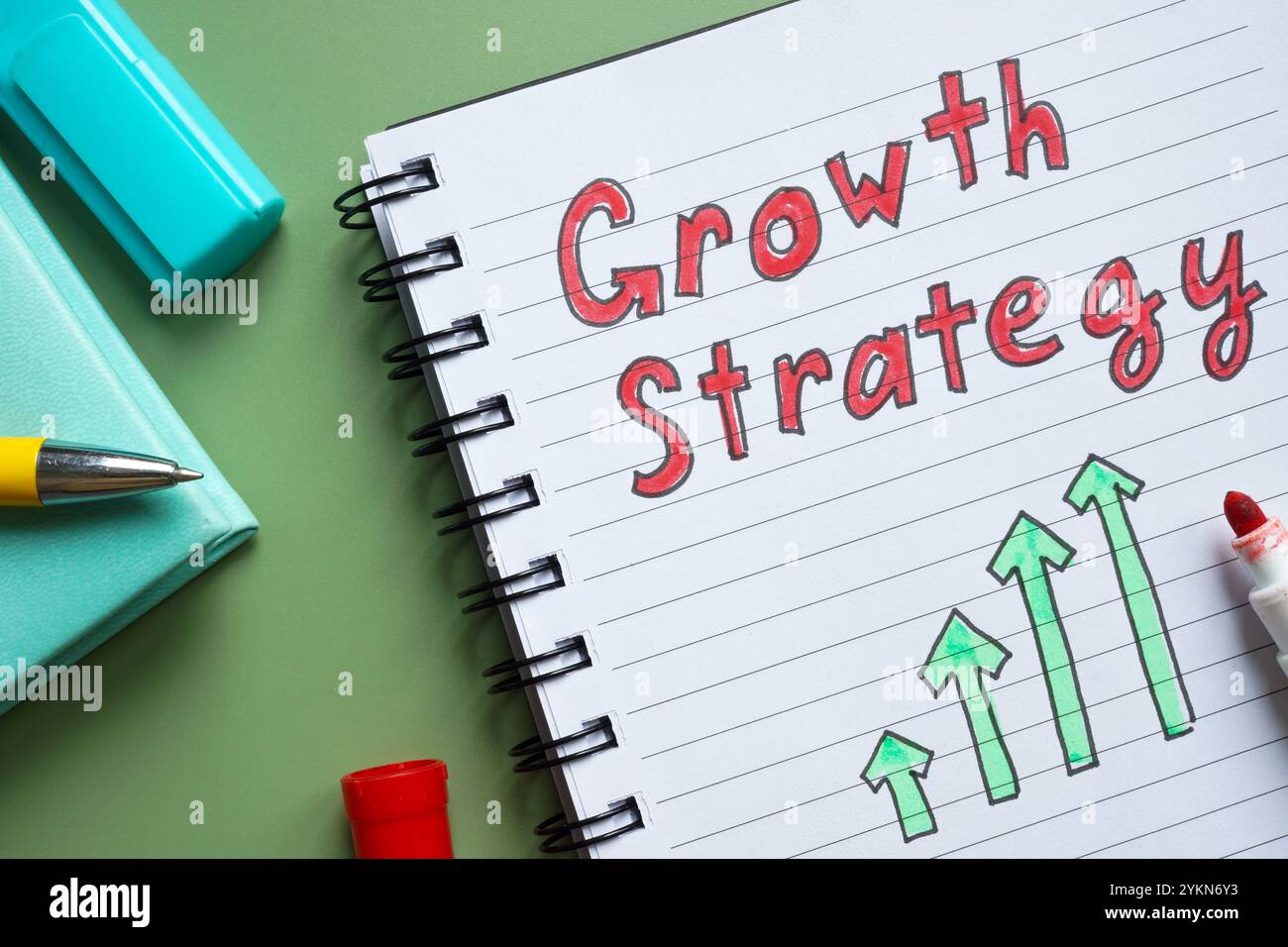 Growth strategy notes. Business expansion Stock Photo - Alamy