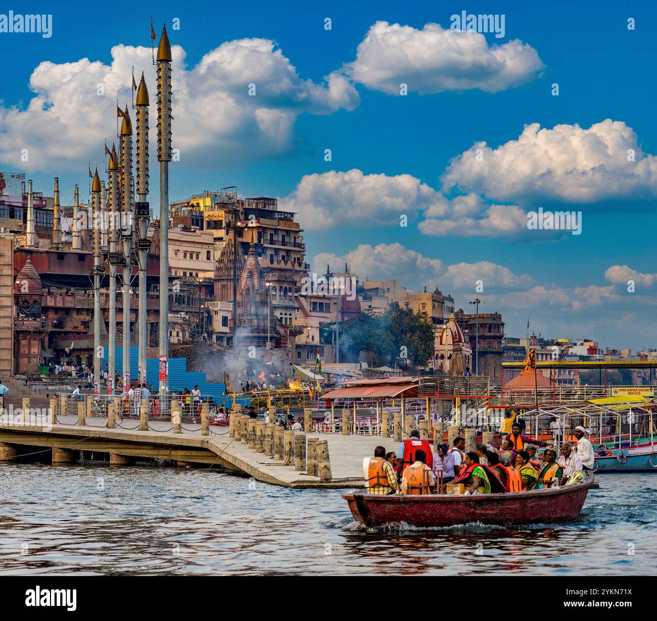 Exploring ganges river boat in hi-res stock photography and images - Alamy