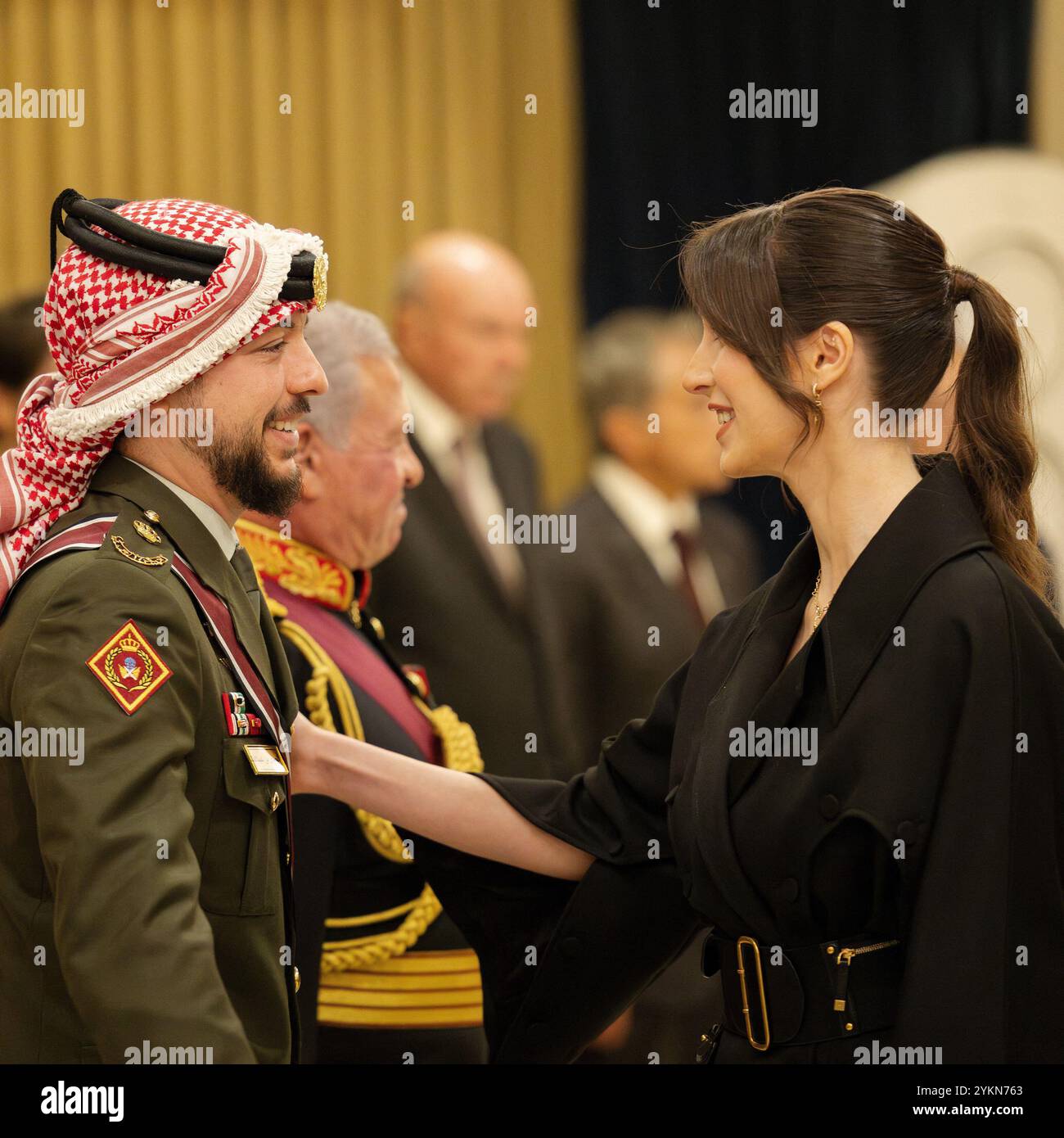 Amman, Jordan. 18th Nov, 2024. Jordan's Crown Prince Hussein (or Al ...