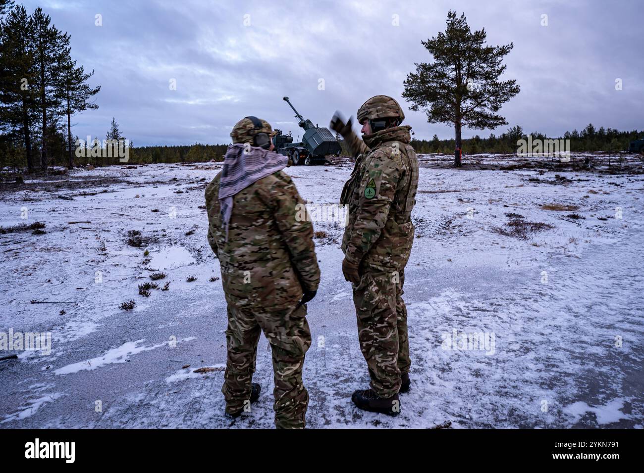 Live firing of the British Army's new Archer Mobile Howitzer gun near ...