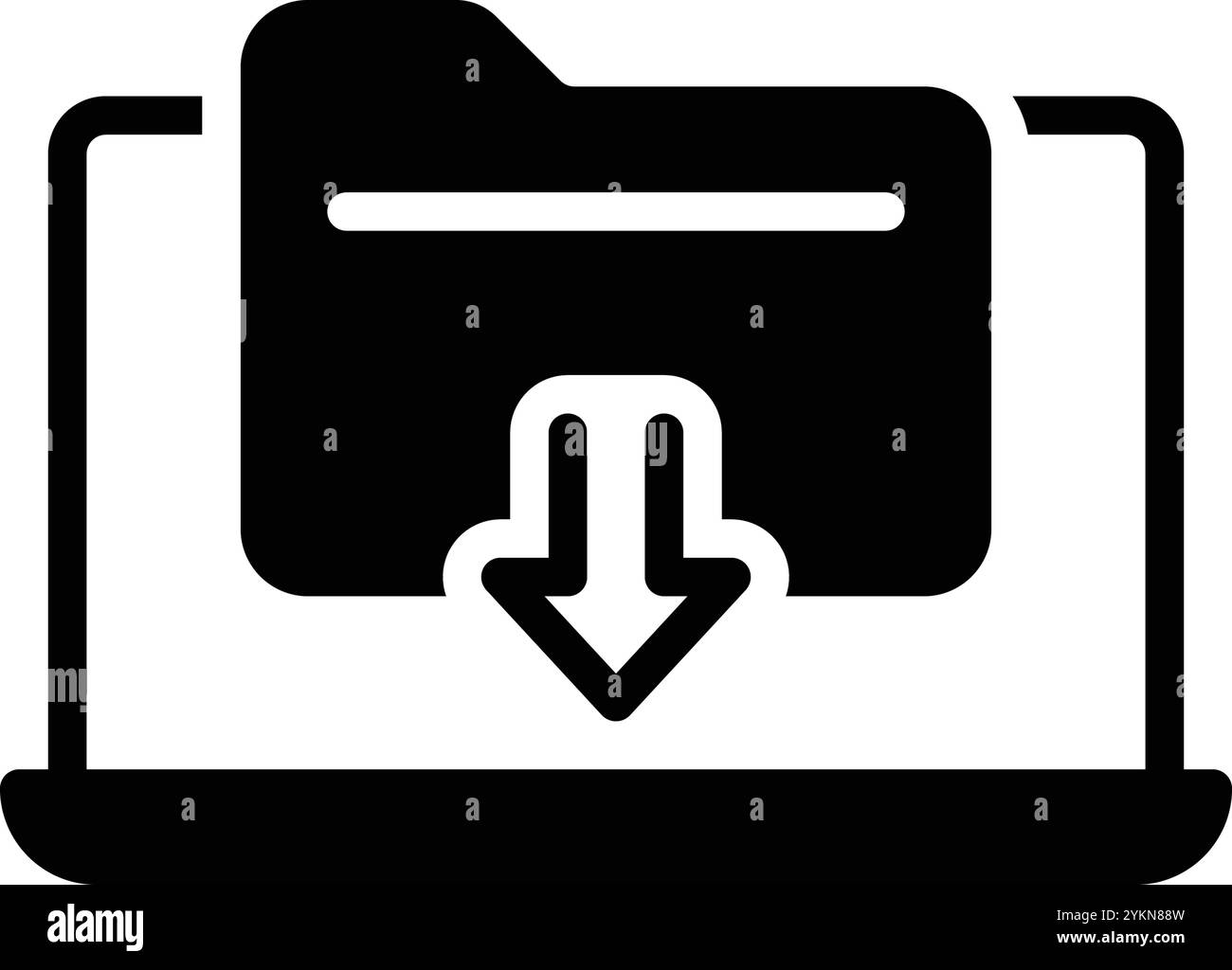 Icon for download file, loading Stock Vector Image & Art - Alamy