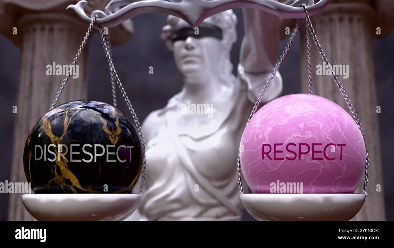 Disrespect or Respect as a choice, two options to choose from. Greek ...