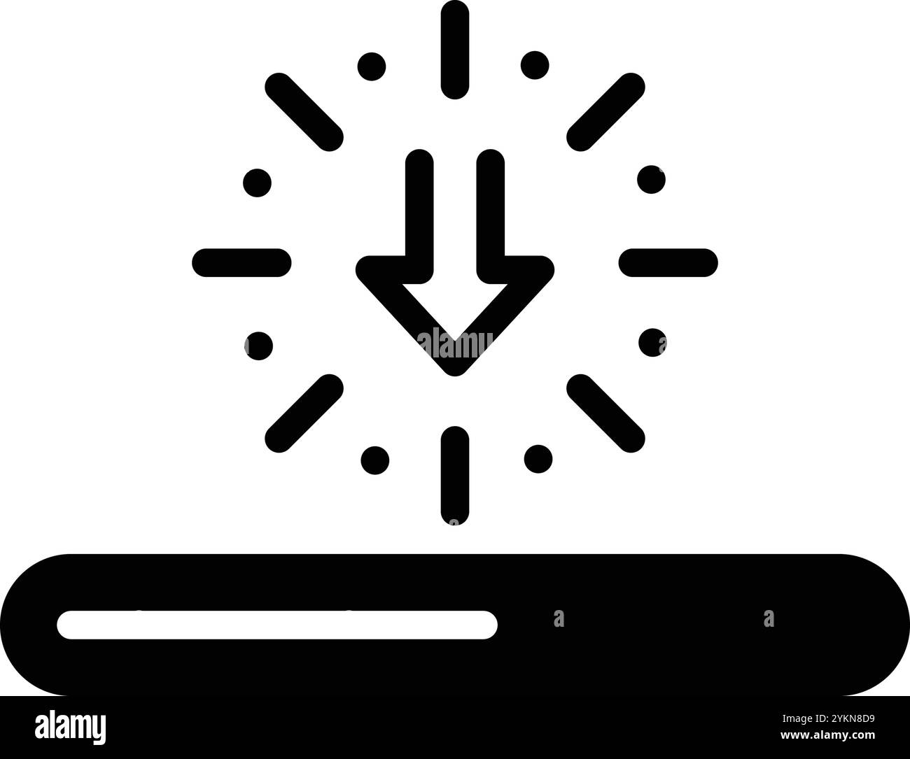 Loading logo arrow icon vector Black and White Stock Photos & Images ...