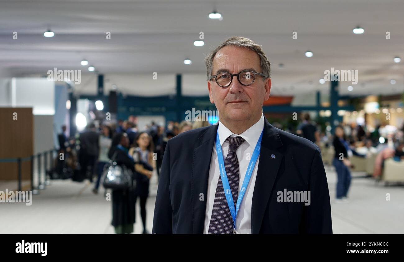 Baku, Azerbaijan. 19th Nov, 2024. The head of the World Food Program in ...