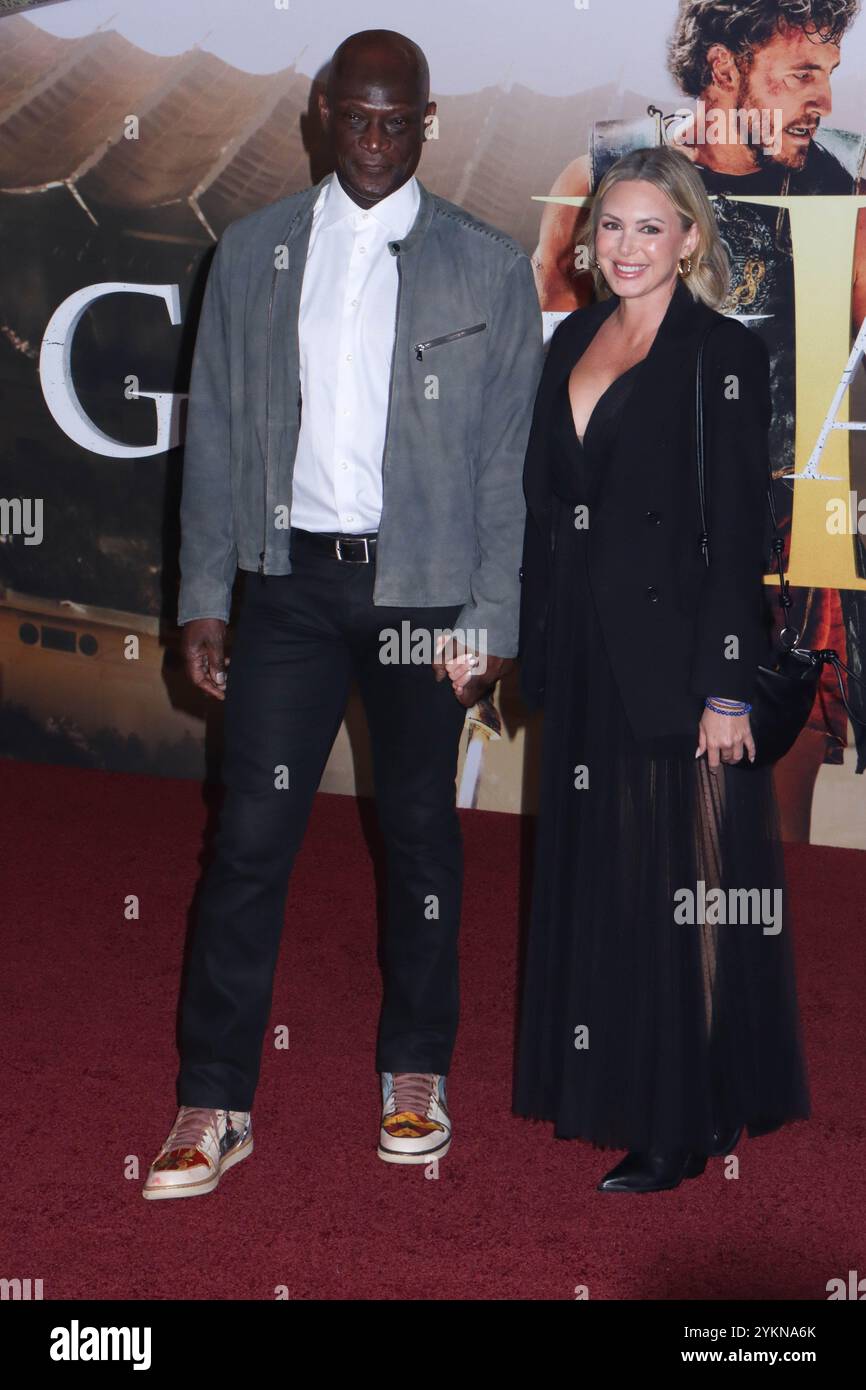 Peter Mensah, Lucy Lawless 11/18/2024 The Los Angeles Premiere of ...