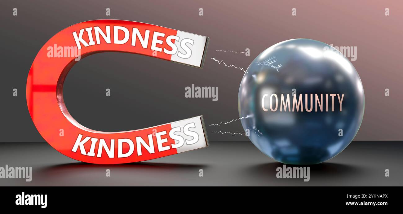 Kindness that attracts Community. Power of kindness Stock Photo - Alamy