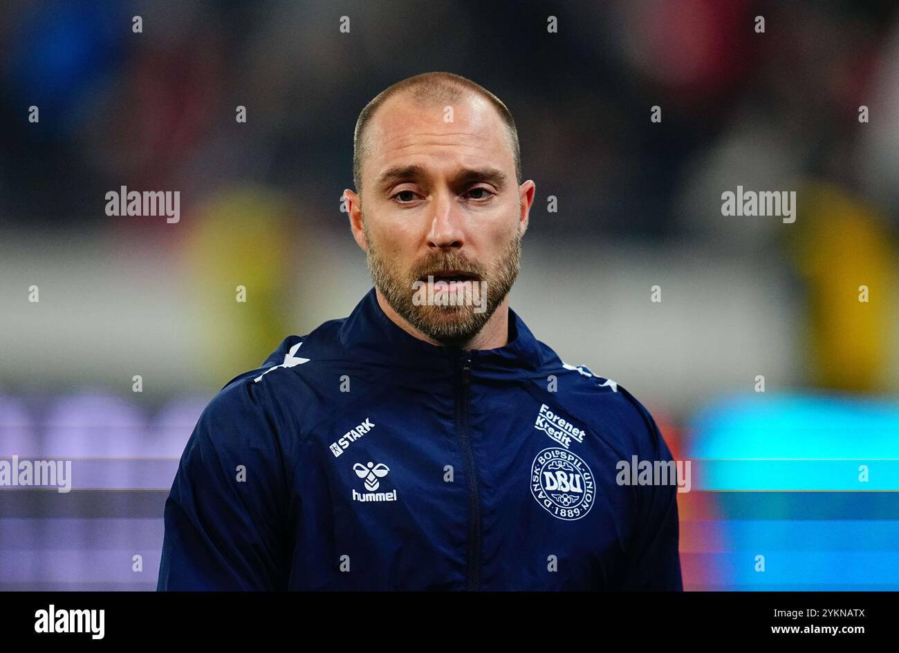 Dubocica Stadium, Leskovac, Serbiia. 18th Nov, 2024. Christian Eriksen ...