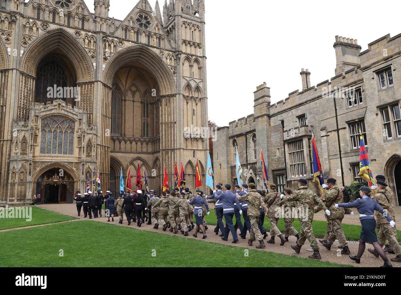 Remembrance Sunday in Peterborough, Cambridgeshire, as veterans ...