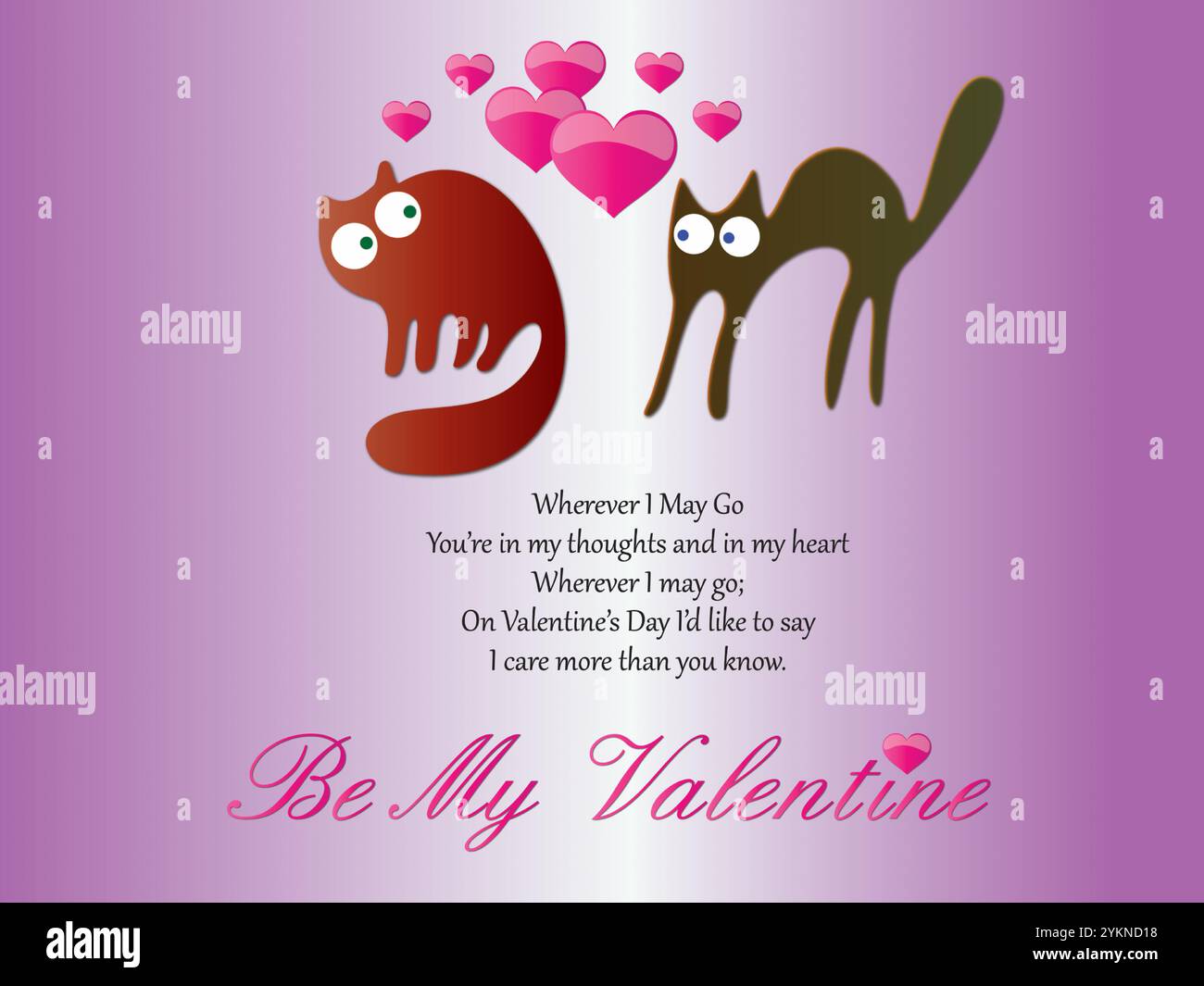 Cat and a cat are standing next to each other. The cat on the left is ...