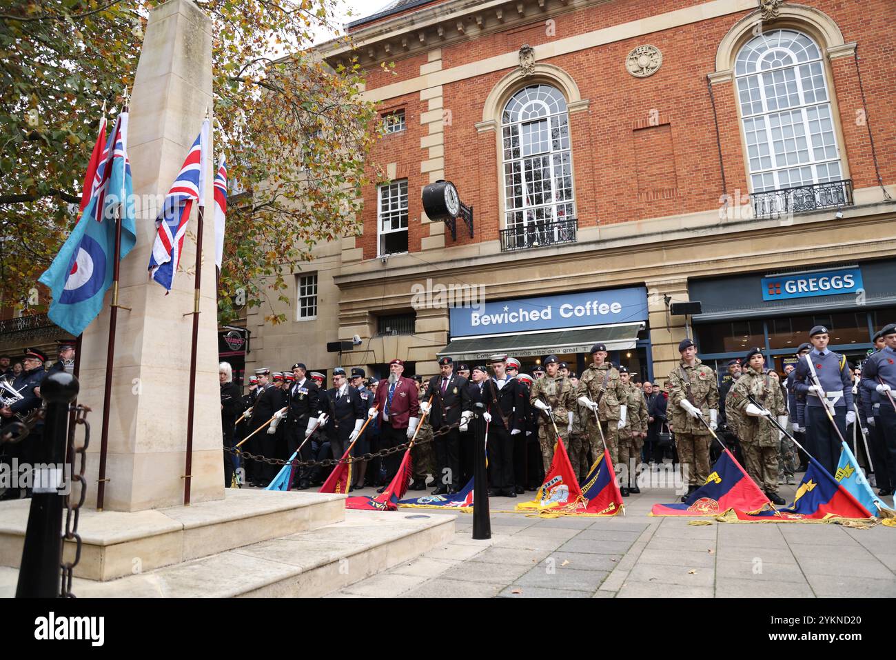 Remembrance Sunday in Peterborough, Cambridgeshire, as veterans ...