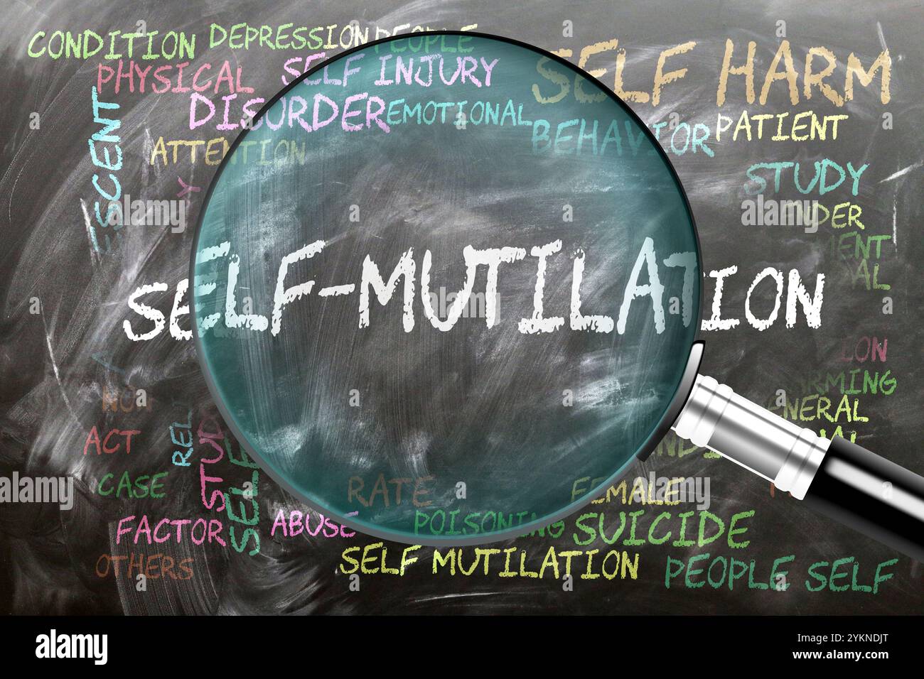 Self mutilation symbol hi-res stock photography and images - Alamy