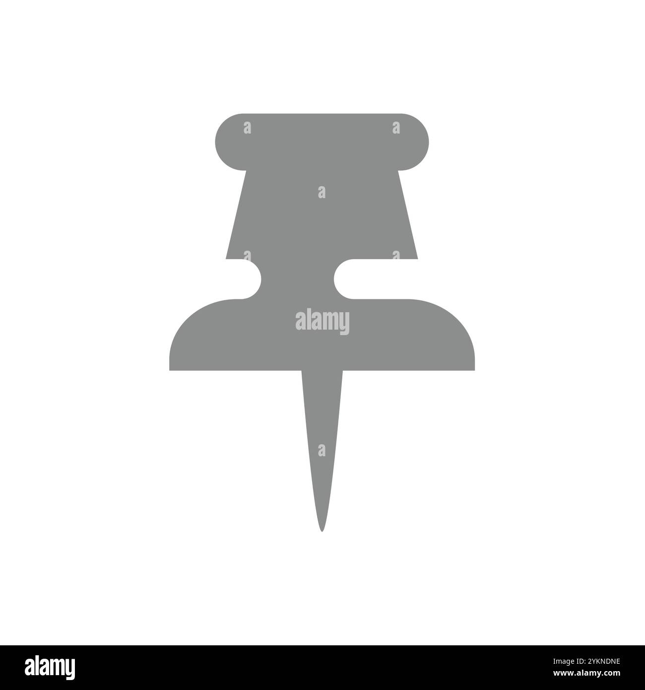 Pushpin vector icon. Simple push pin symbol Stock Vector Image & Art ...