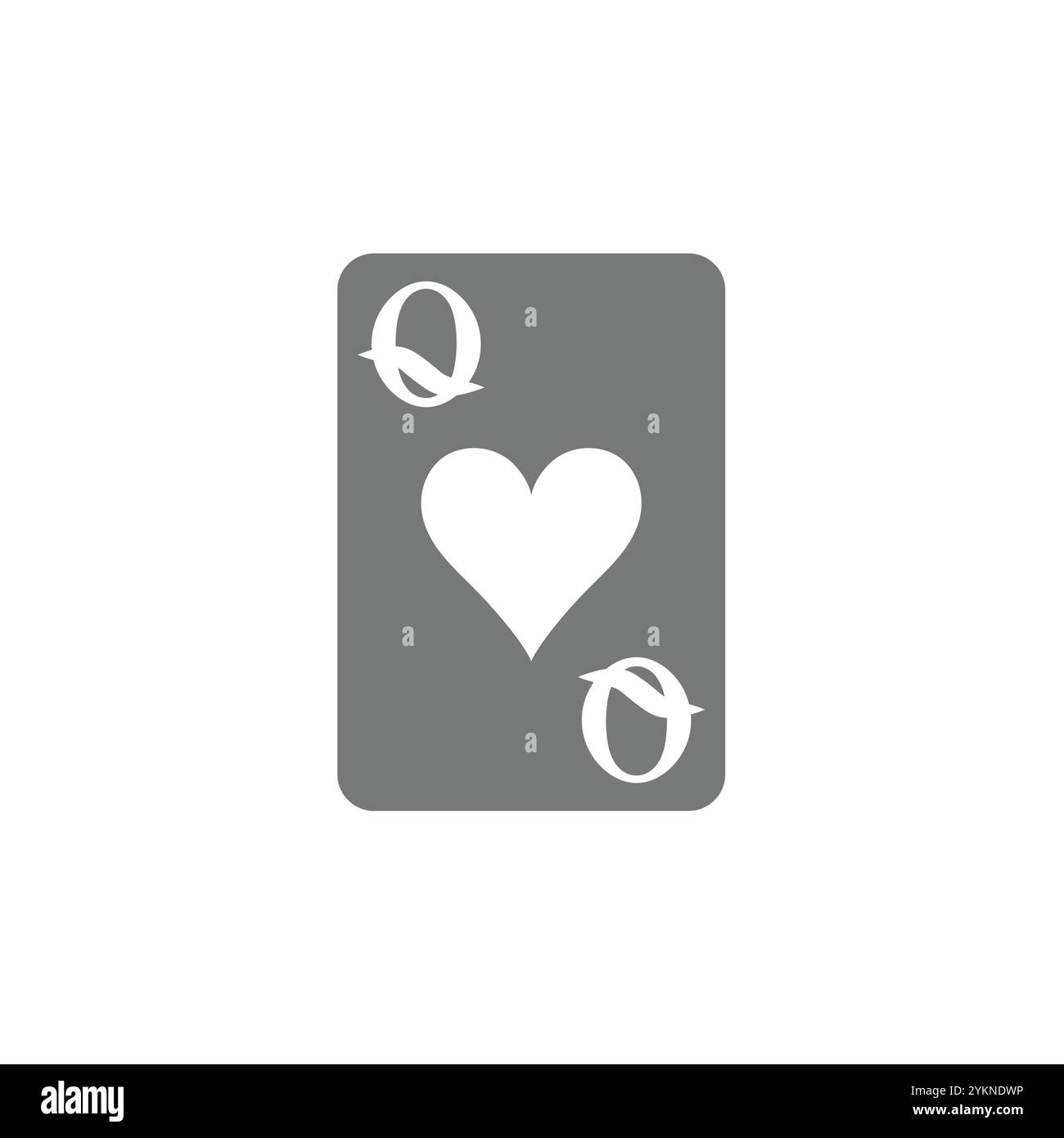 Queen of hearts card vector hi-res stock photography and images - Alamy