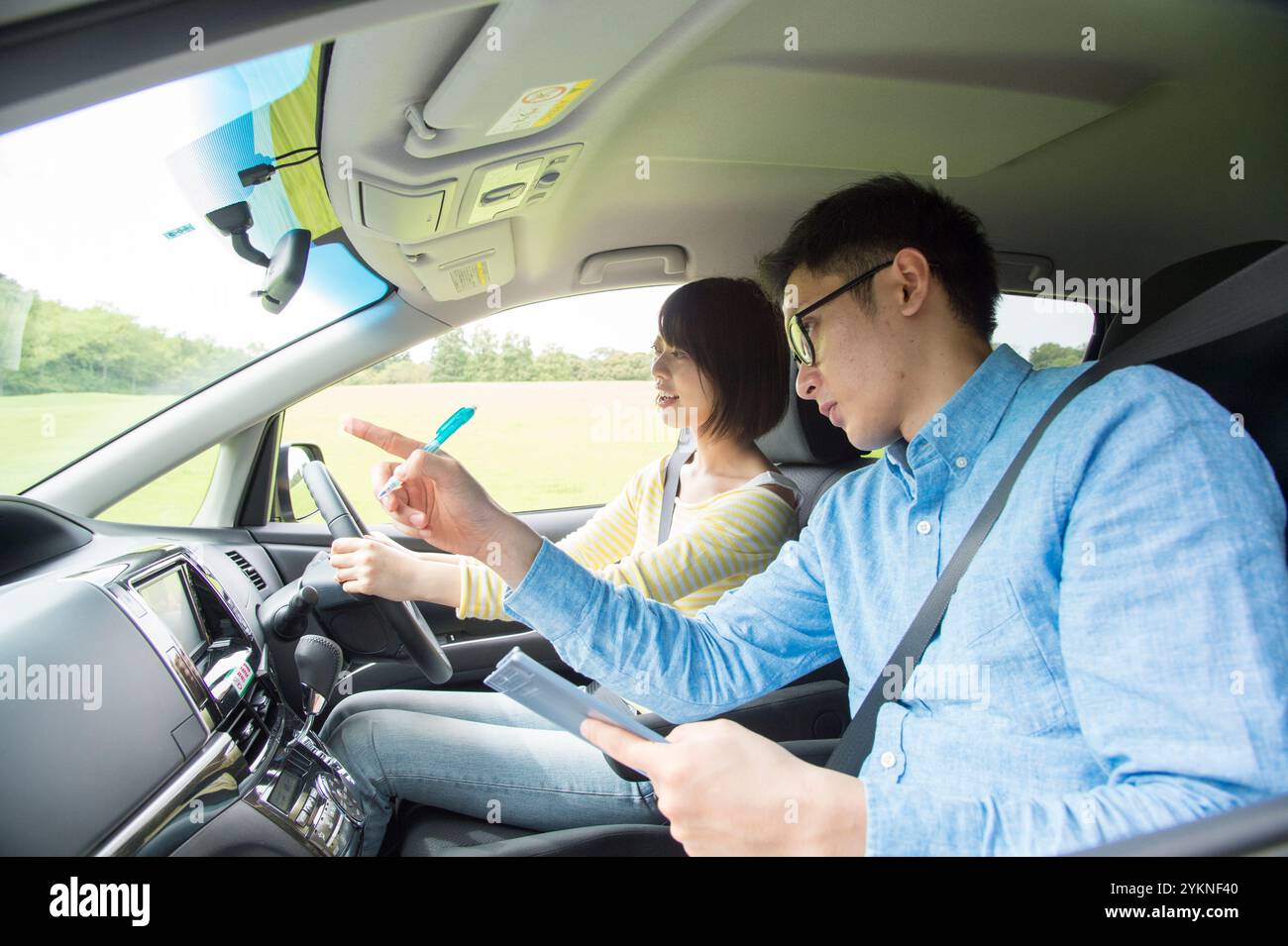 Two women driving instructor hi-res stock photography and images - Alamy